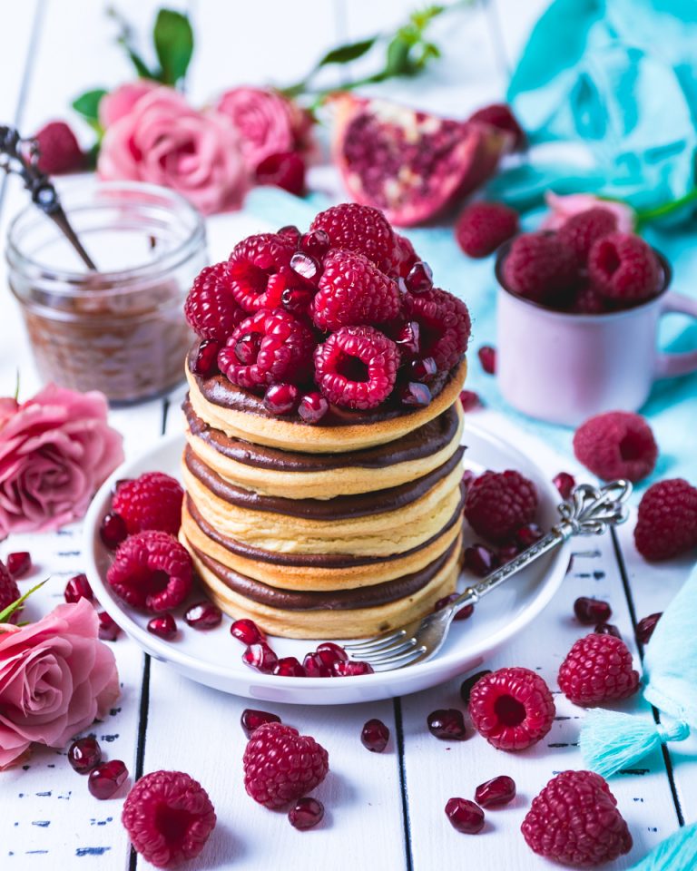 Super fluffige low carb Protein Pancakes mit Fake "Nutella ...