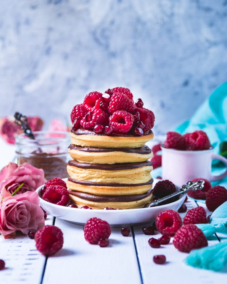 Super fluffige low carb Protein Pancakes mit Fake "Nutella ...